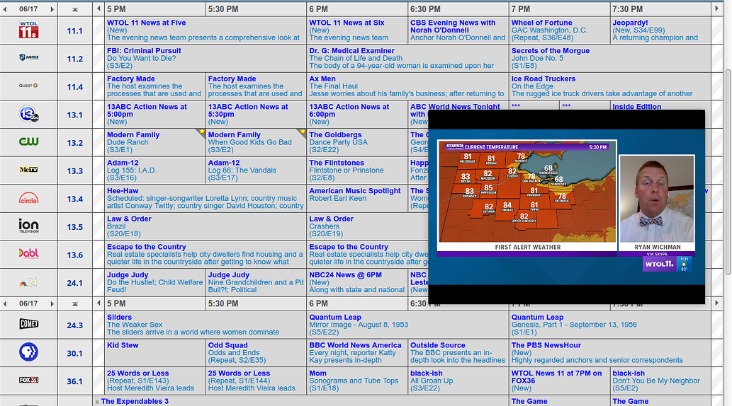 Watch live tv & check tv listings at the same time also PIP - Feature ...