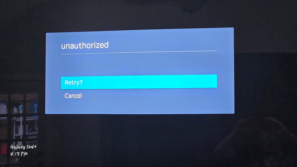 New error message - Support & Troubleshooting - TabloTV Community