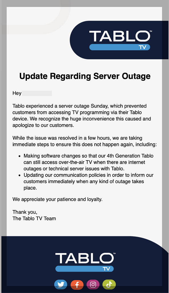 Have the announced software changes to the 4th gen Tablo been made ...